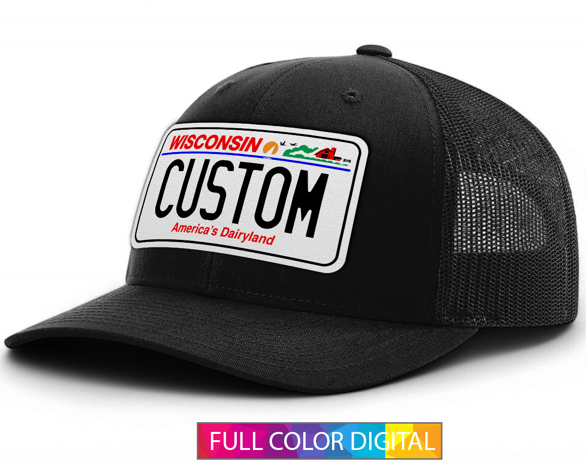 WI License Plate - Custom Text – Crafted Hats & Apparel Co.